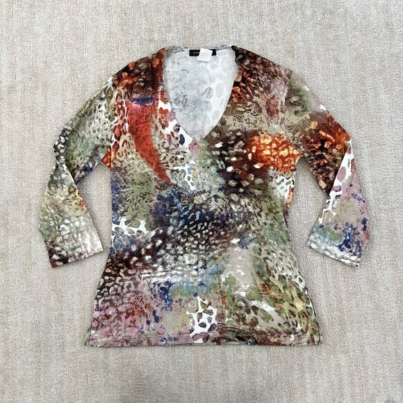 Vintage | Tops | Vintage Y2k Fairy Boho Linda Leal Vneck Blouse Top M ...